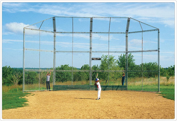 Baseball Backstop Prefabricated Panel with Hood | Gecko Sports